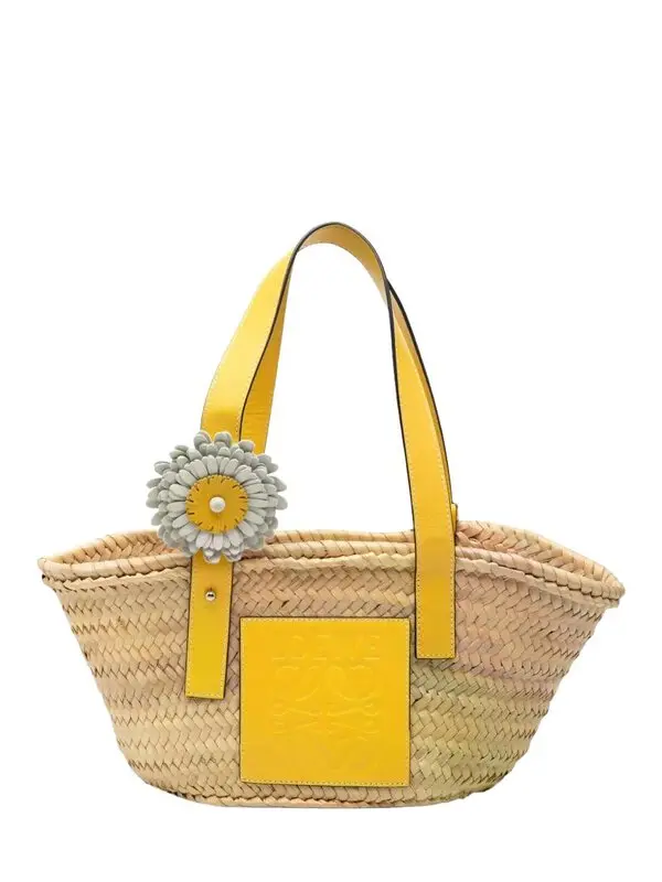 Loewe Small Palm Leaf Basket Tote Bag - Neutrals