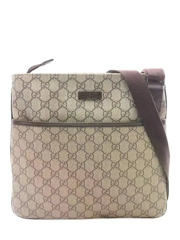 Gucci Gg Supreme Canvas Crossbody Bag - Neutrals