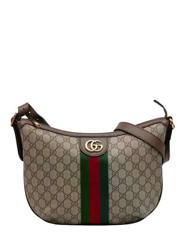 Gucci Small Ophidia Gg Supreme Web Crossbody Bag - Neutrals