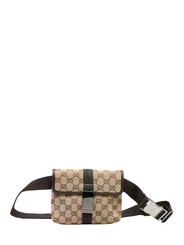 Gucci Gg Canvas Belt Bag - Neutrals