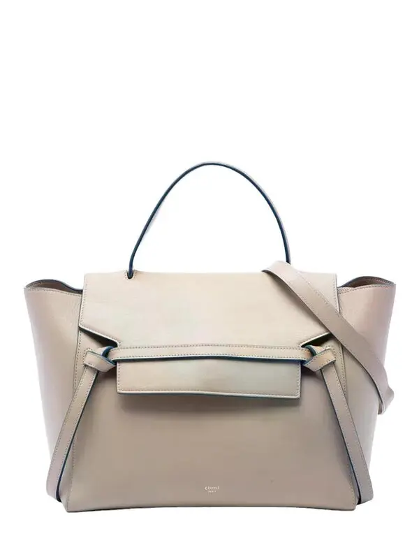 Celine Mini Smooth Calfskin Belt Bag Satchel - Neutrals