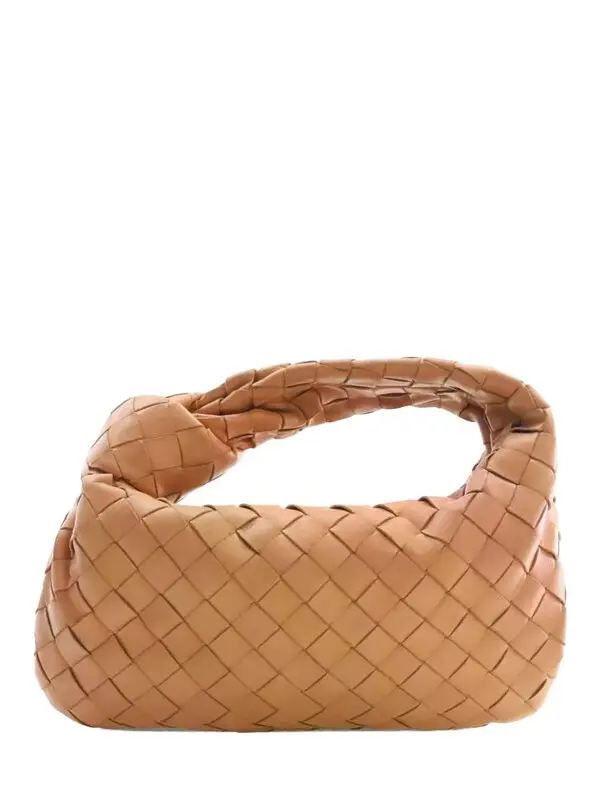 Bottega Veneta Mini Nappa Intrecciato Jodie Hobo Bag - Neutrals