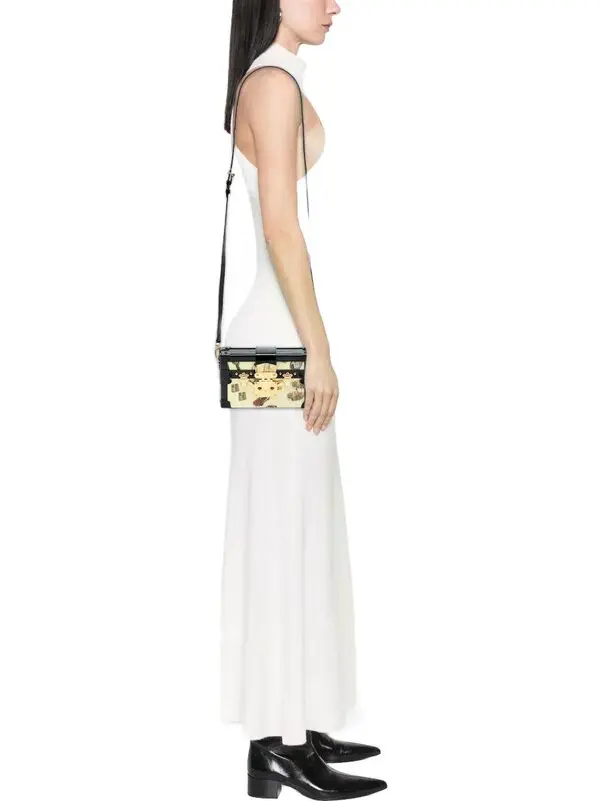 LOUIS VUITTON Monogram Vernis Stickers Petite Malle Crossbody Bag - Neutrals