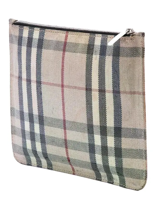 Burberry House Check Canvas Pouch - Neutrals