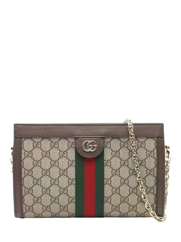 Gucci Ophidia Web Chain Crossbody Bag - Neutrals