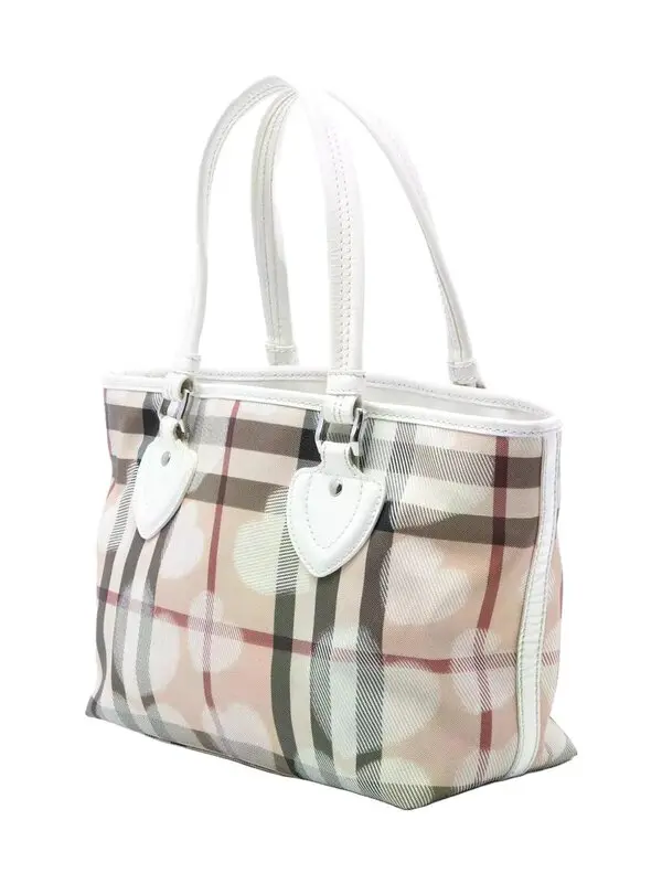 Burberry House Check Coated Canvas Hearts Tote Bag - Neutrals
