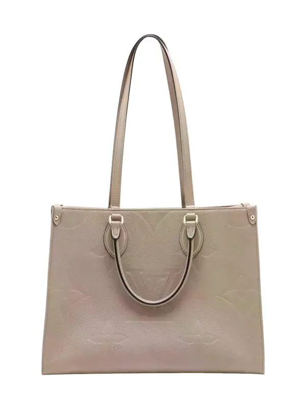 LOUIS VUITTON Monogram Empreinte Onthego Mm Satchel - Neutrals