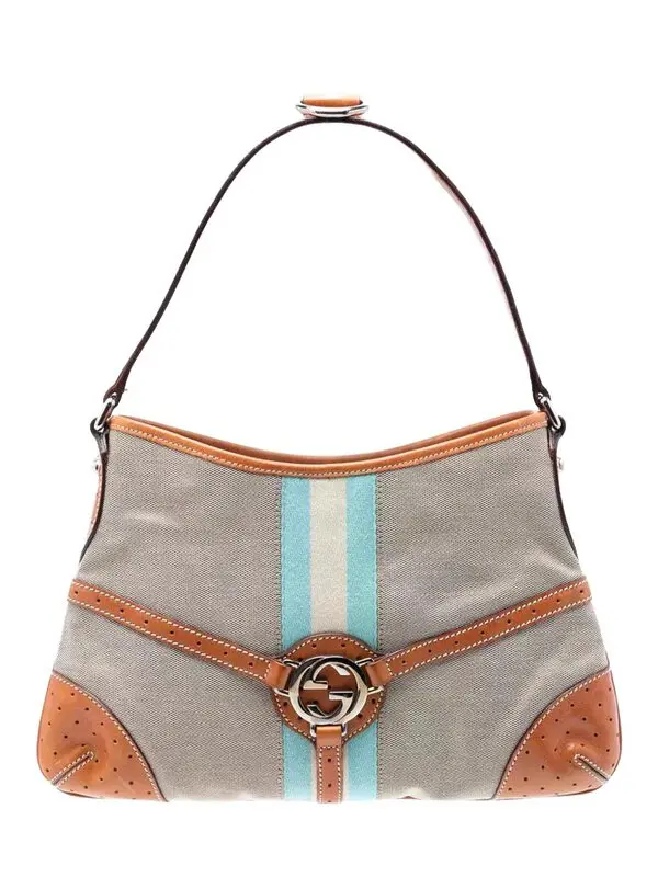 Gucci Canvas Web Reins Shoulder Bag - Neutrals