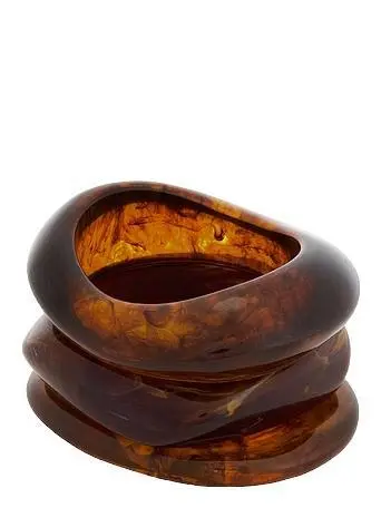 8 Other Reasons Acetate Bangle Set - Brown