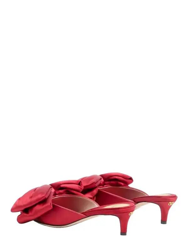 Valentino Garavani Yolande Satin Mules 45mm - Red