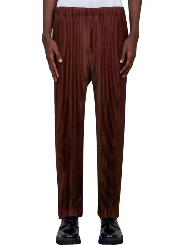 Issey Miyake Pleated Trousers - Brown