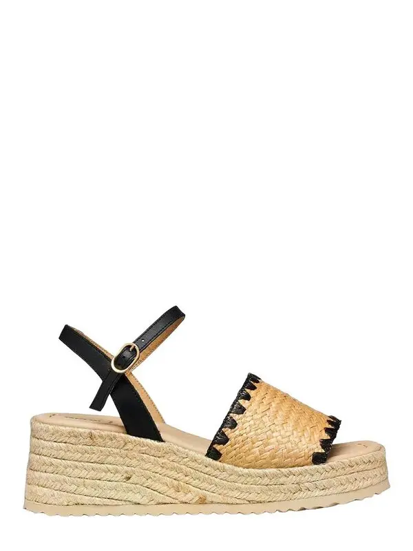 Geox Woven Platform Espadrilles - Neutrals