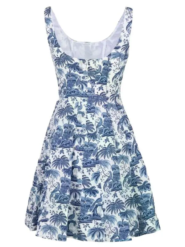Staud Wells Mini Dress - Blue