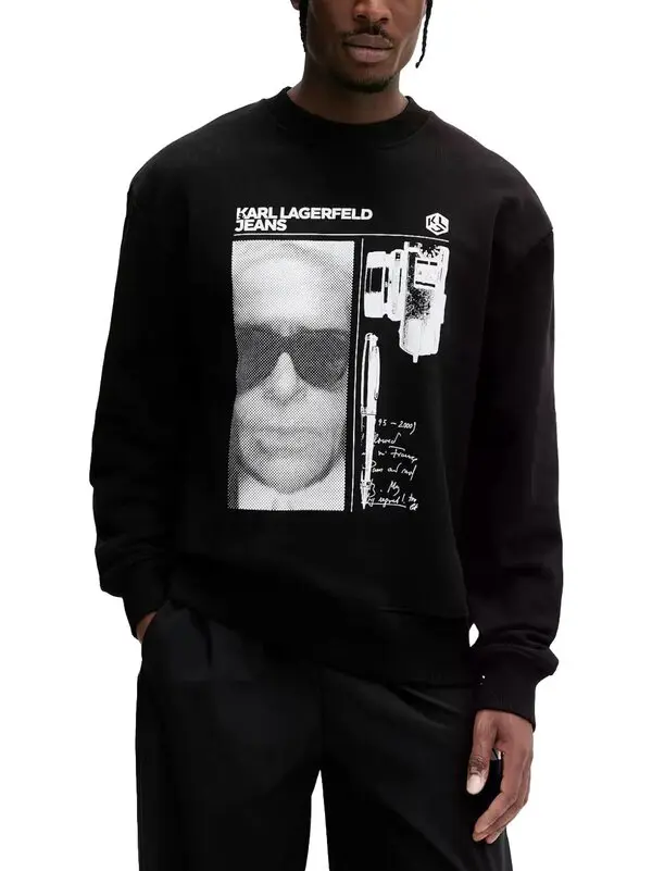 Karl Lagerfeld Graphic Print Sweatshirt - Black