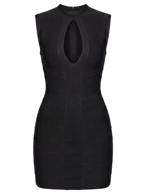 IRMAK SU GUCLU Lena Body Sculpt Bandage Mini Dress - Black