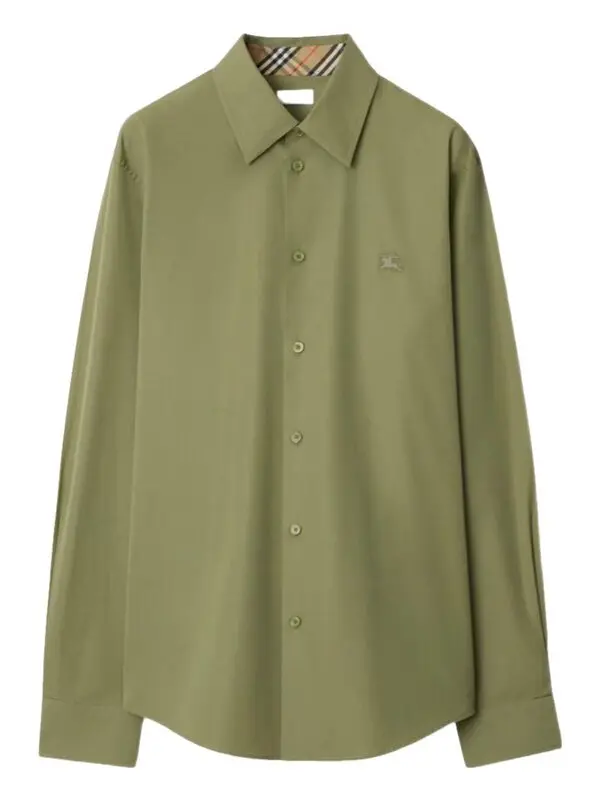 Burberry Slim Fit Cotton Shirt - Green