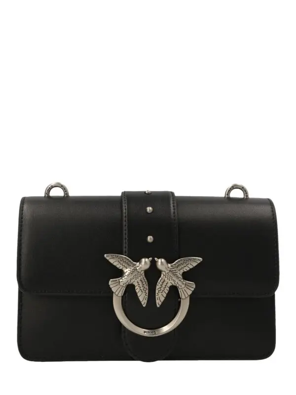 Pinko Love One Logo Plaque Mini Crossbody Bag - Black