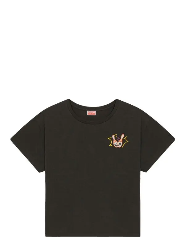 Kenzo Graphic Printed Crewneck T-shirt - Black
