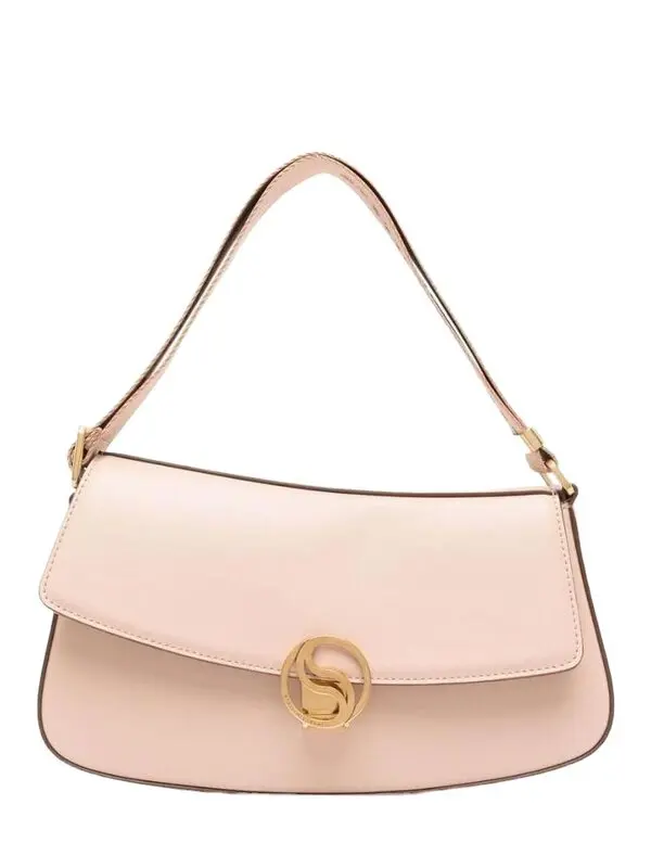 Stella McCartney Logo Plaque Shoulder Bag - Nude