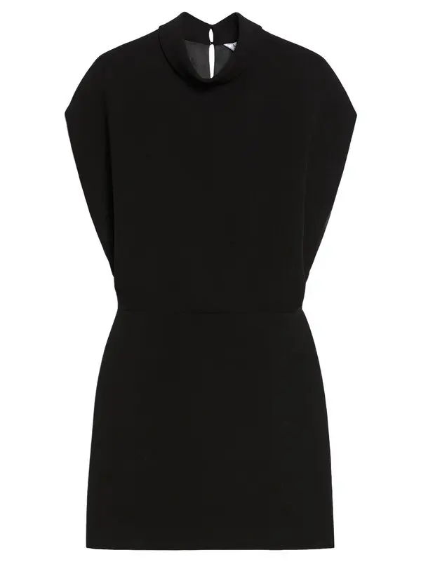 Max Mara Mock Neck Sleeveless Dress - Black