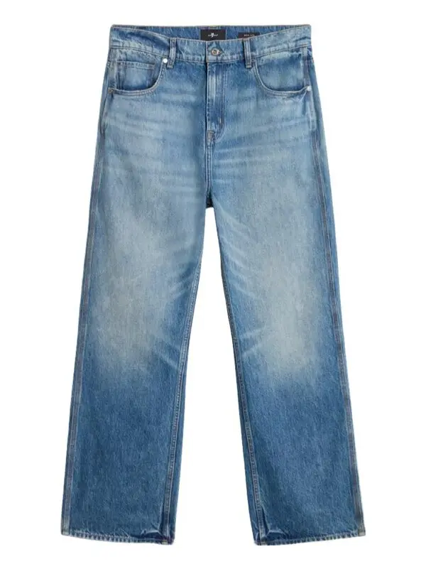7 For All Mankind Wide Leg Jeans - Blue