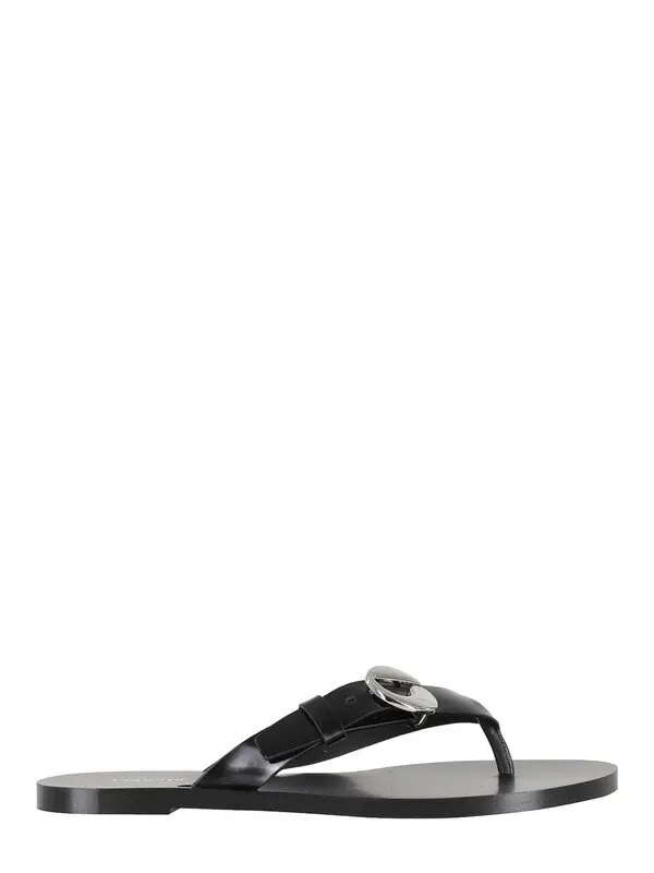 Coperni Belt Flip Flops - Black