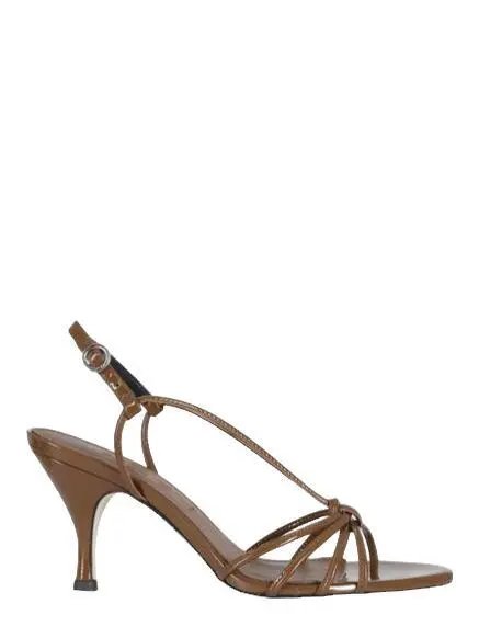 AeydĒ Solange Knot Detailed Sandals - Brown