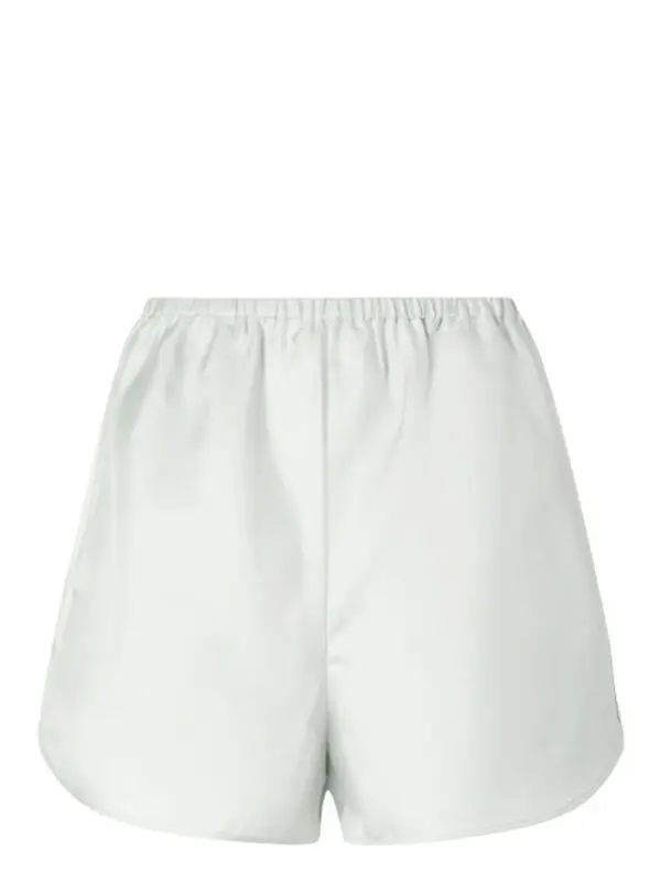 Loulou De Saison Elastic Waist Shorts - Light Blue