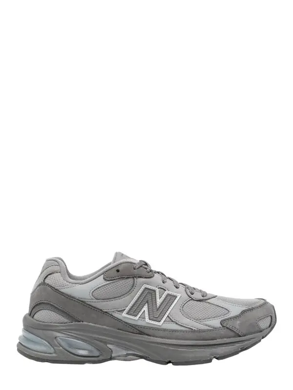 Comme Des Garçons Lace-up Sneakers With Mesh Details - Grey