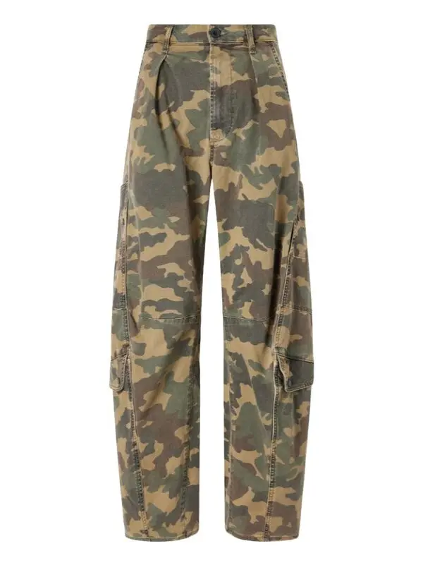 Citizens Of Humanity Flight Camouflage Cargo Trousers - Green