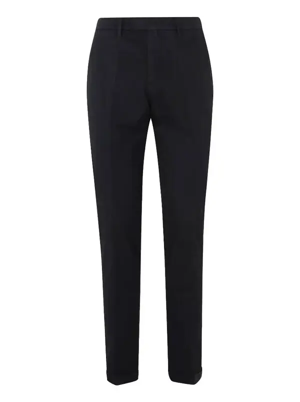 BRIGLIA 1949 Slim-fit Turn-up Chinos - Blue