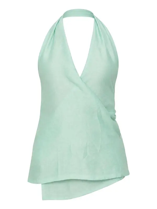 Carmen Says Solea Halter Top - Blue
