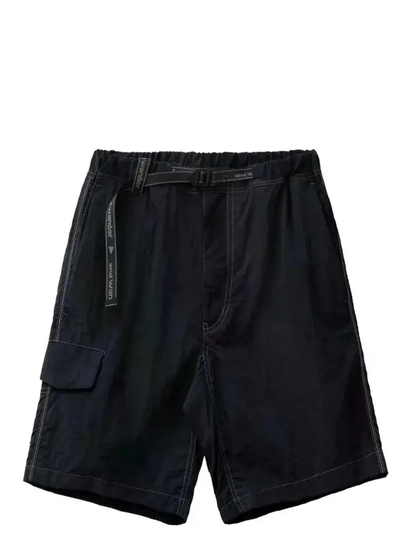 AND WANDER Ny Taffeta Hiker Shorts - Black