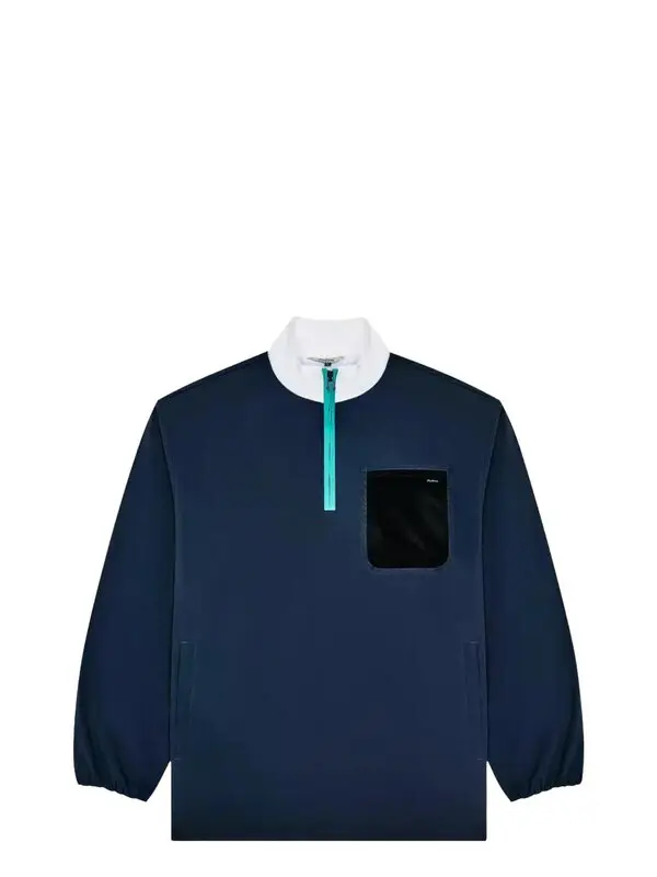 MALBON Cascade Quarter-zip Windshirt - Blue