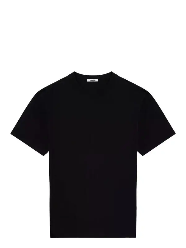 TEKLA T-shirt Girocollo Manica Lunga - Black
