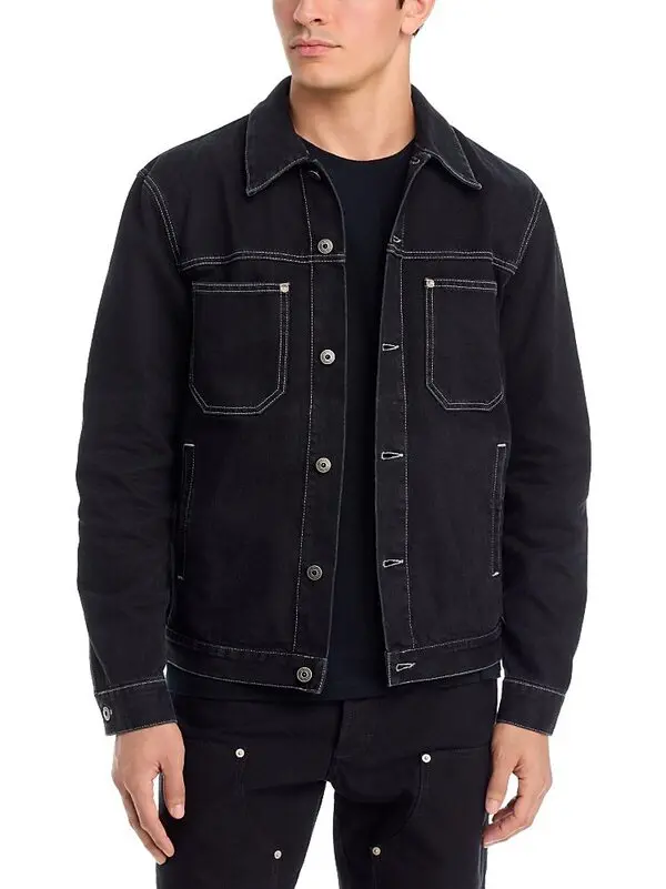 Off-White Half Arrow Trucker Jacket - Black