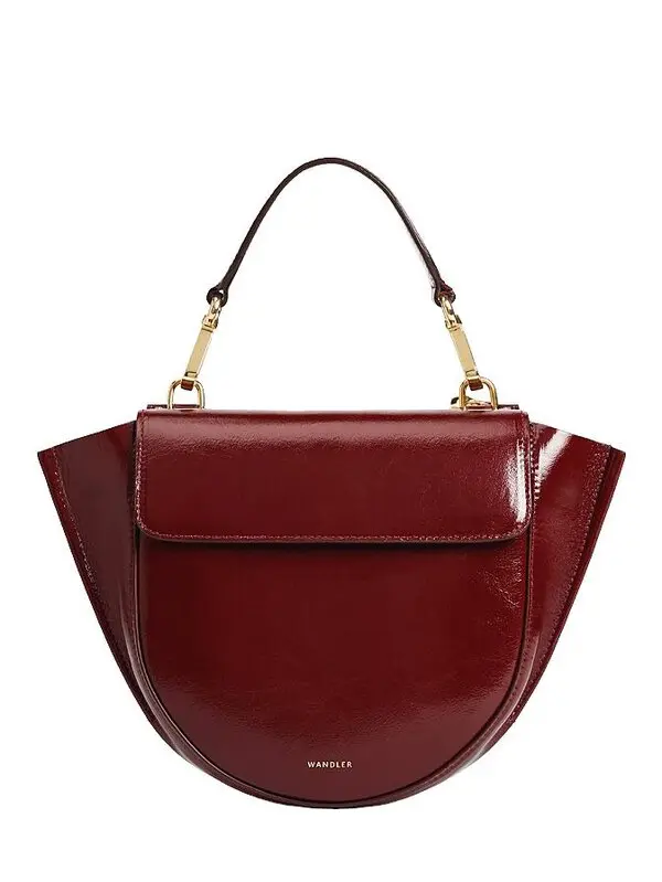 WANDLER Hortensia Small Leather Crossbody Bag - Ruby Glaze