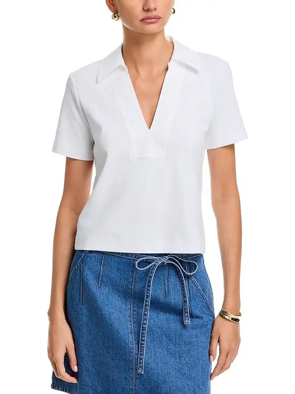 Tanya Taylor Melanie Cotton Top - Optic White