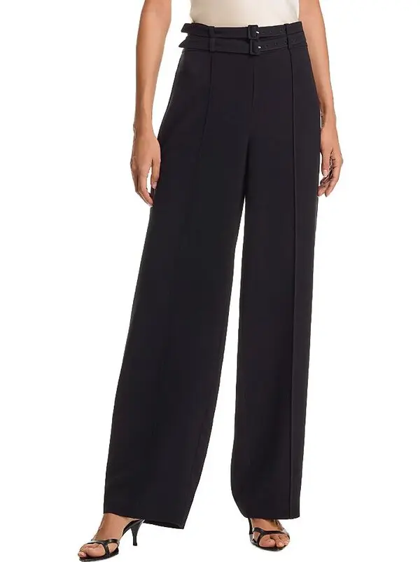 Cinq À Sept Maelor Double Belted Pants - Black