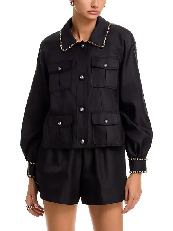 Cinq À Sept Adami Embellished Jacket - Black
