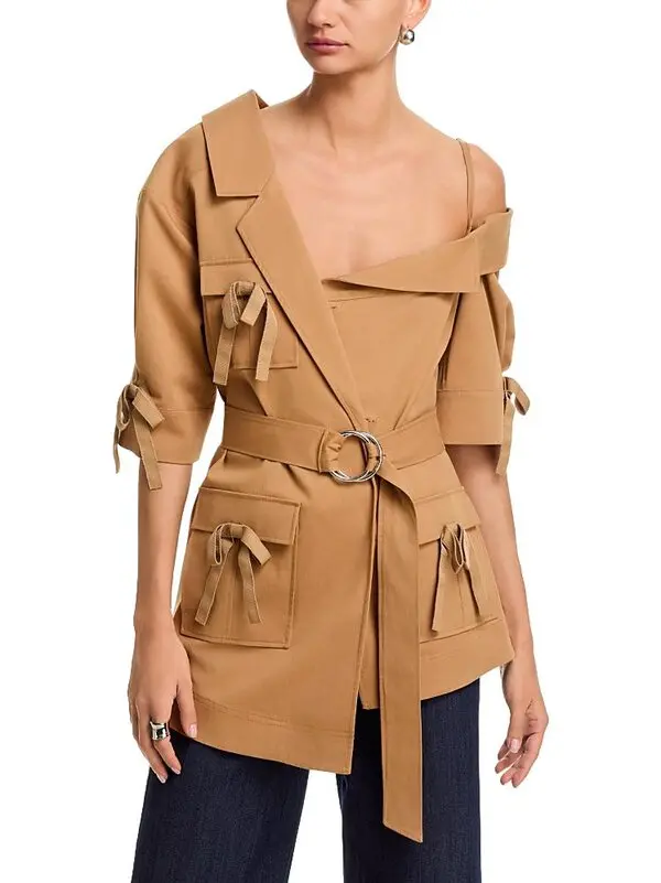 Cinq À Sept Twill Jacket - Sandalwood