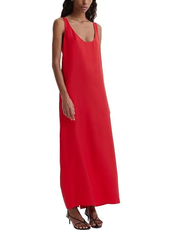RÓHE Silk Maxi Dress - Red