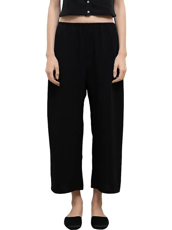 LESET Ari Crop Pants - Black