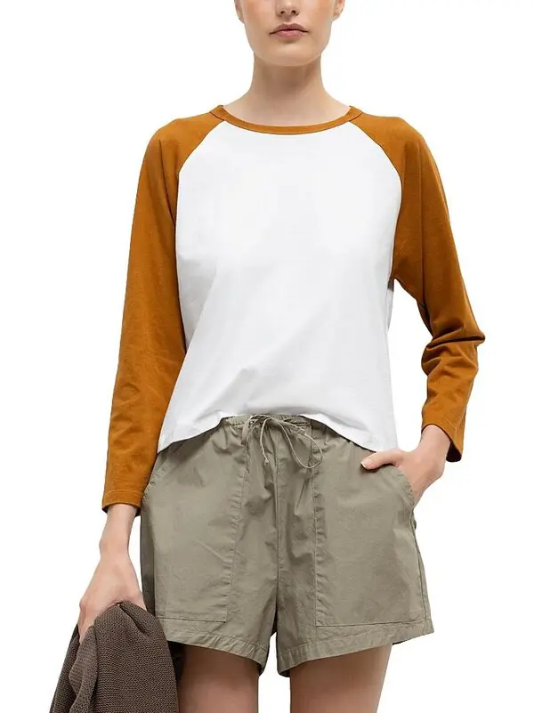 LESET Margo Baseball Tee - White/copper