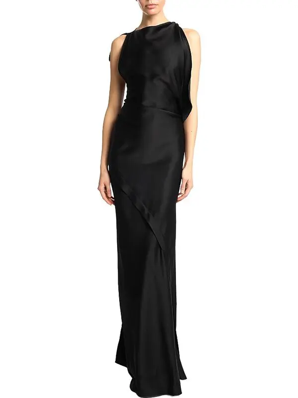 Victoria Beckham Sleeveless Gown - Black