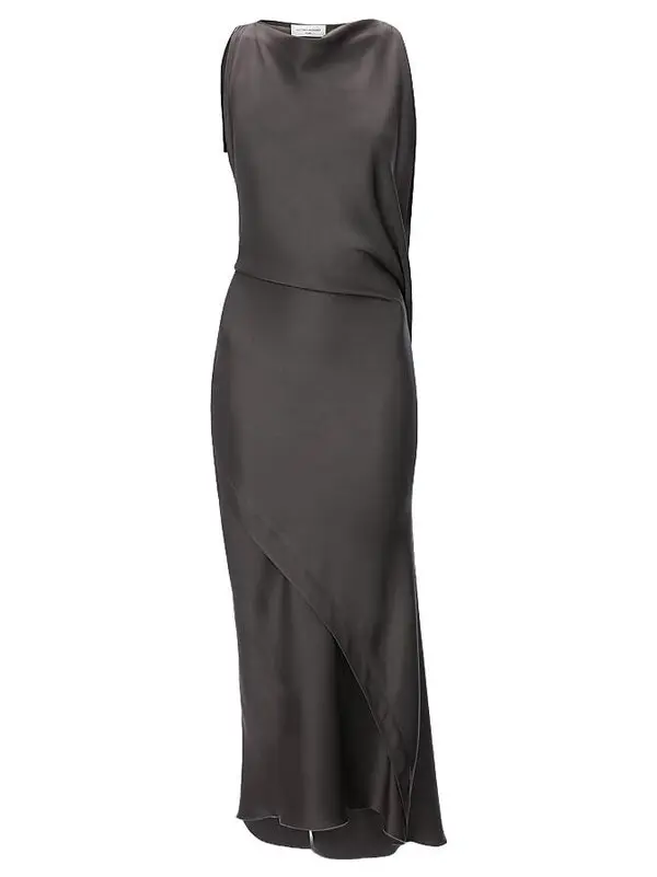 Victoria Beckham Sleeveless Draped Dress - Ore