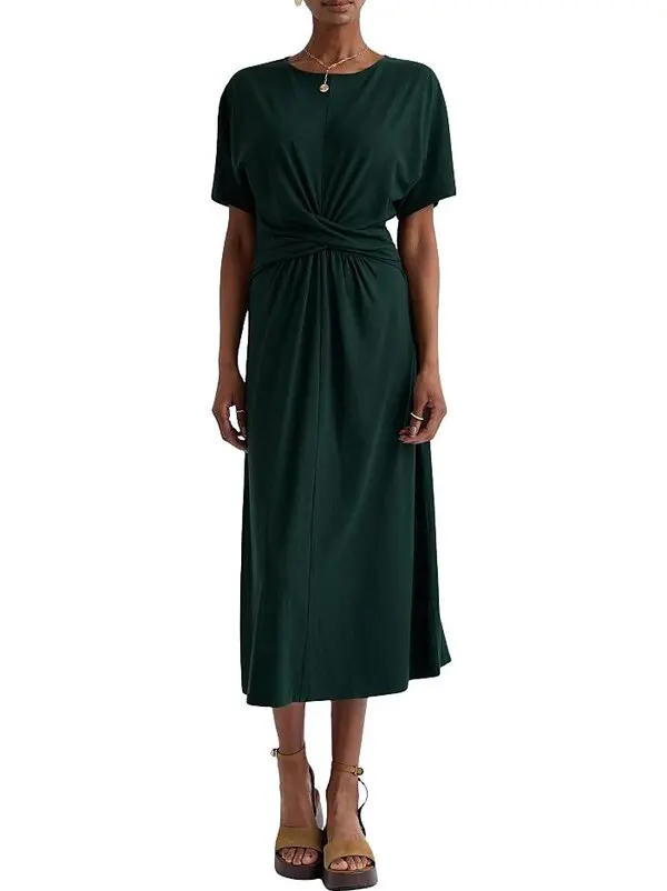 SEASALT CORNWALL Water Mint Knot-waist Midi Dress - Tehidy