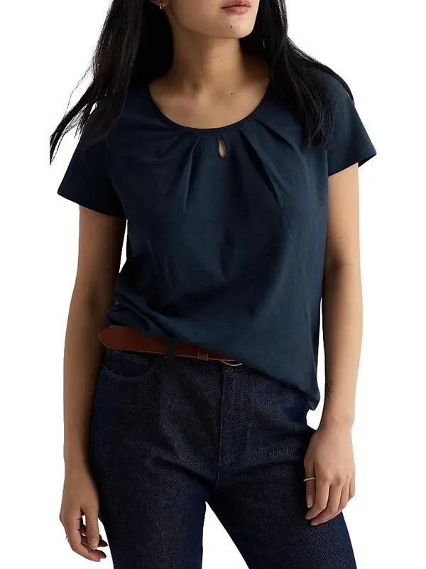 SEASALT CORNWALL Appletree Scoop Neck Jersey T-shirt - Maritime