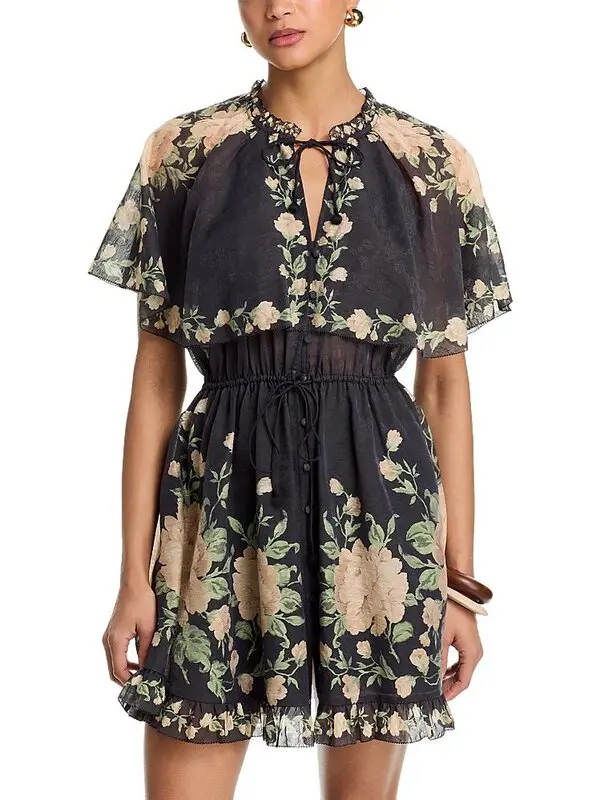 Sea Christina Cape Mini Dress - Black