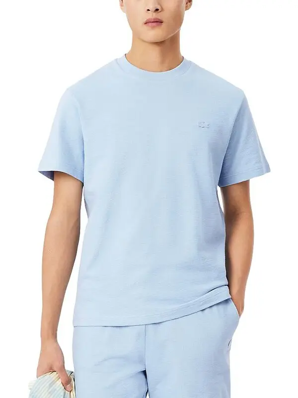Lacoste Crepe Jersey Tee - Chambray